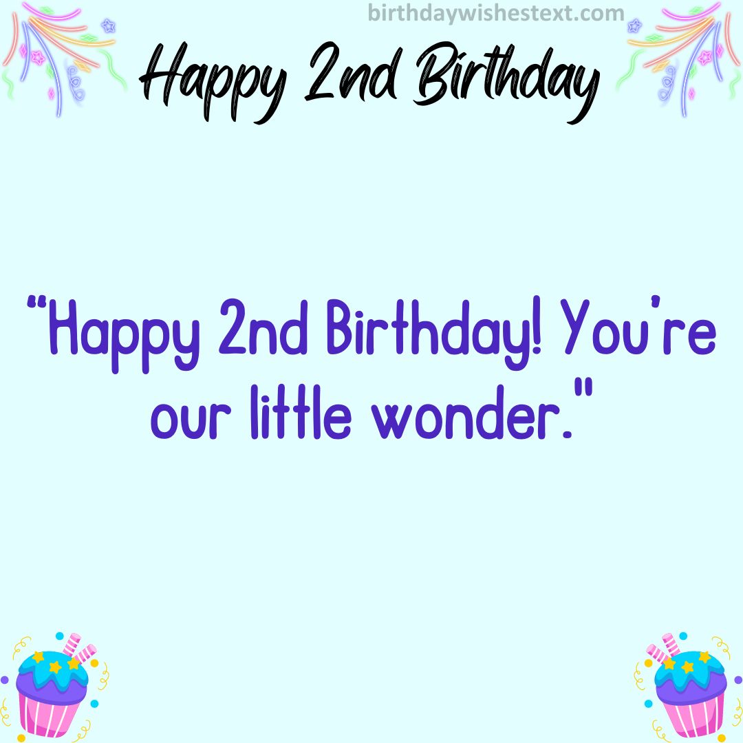 200+ Happy 2nd Year Birthday Wishes, Quotes, Messages with Images